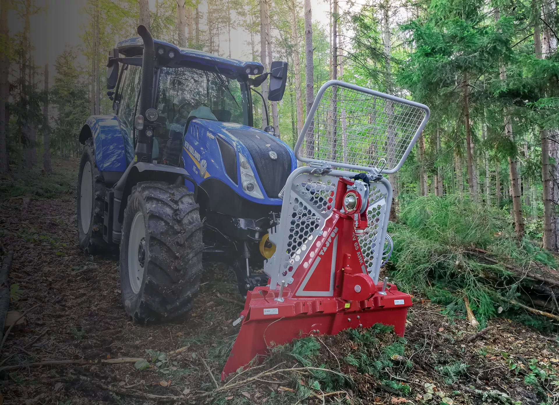 Forestry winch EGV 65 AHK - Advanced technology - Tajfun